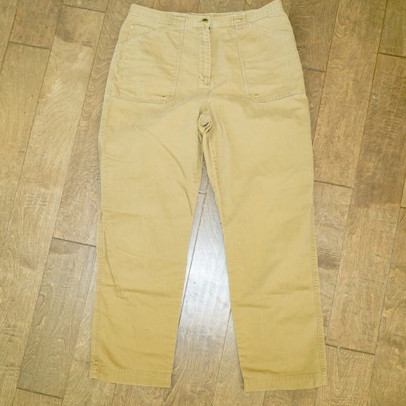 Lauren Ralph Lauren | Pants & Jumpsuits | Vintage Lauren Ralph Lauren Womens Tan Cotton Twill ...